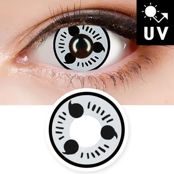 Innovision Naruto Magatama White Sharingan Cosplay Contact Lenses ...